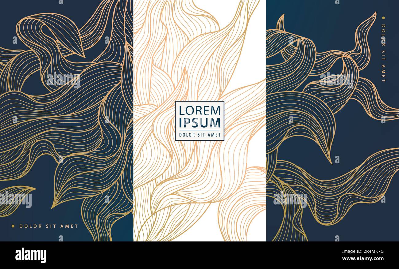 Set of vector design elements labels, frames, wedding invitations ...