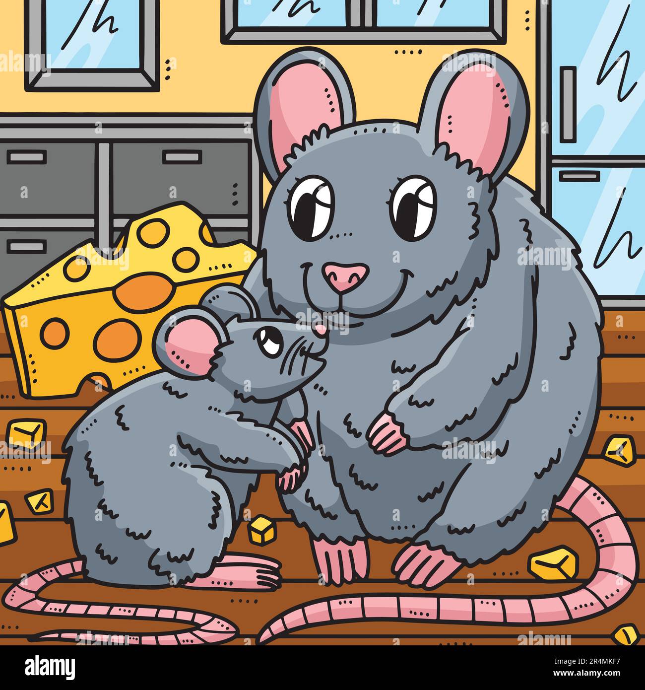 Mouse pups Stock Vector Images - Alamy