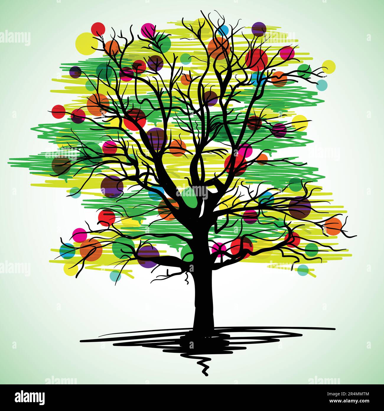 The magnificent tree Stock Vector Images - Alamy