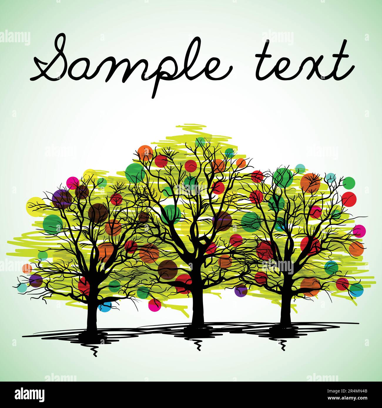 Trees Design - Abstract Background Stock Vector Image & Art - Alamy