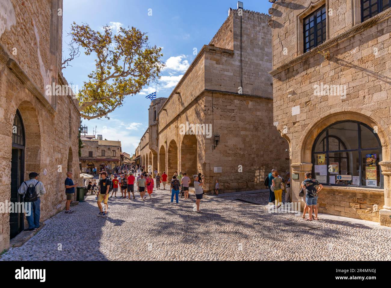 View of Archaeological Museum of Rhodes, Old Rhodes Town, UNESCO World ...