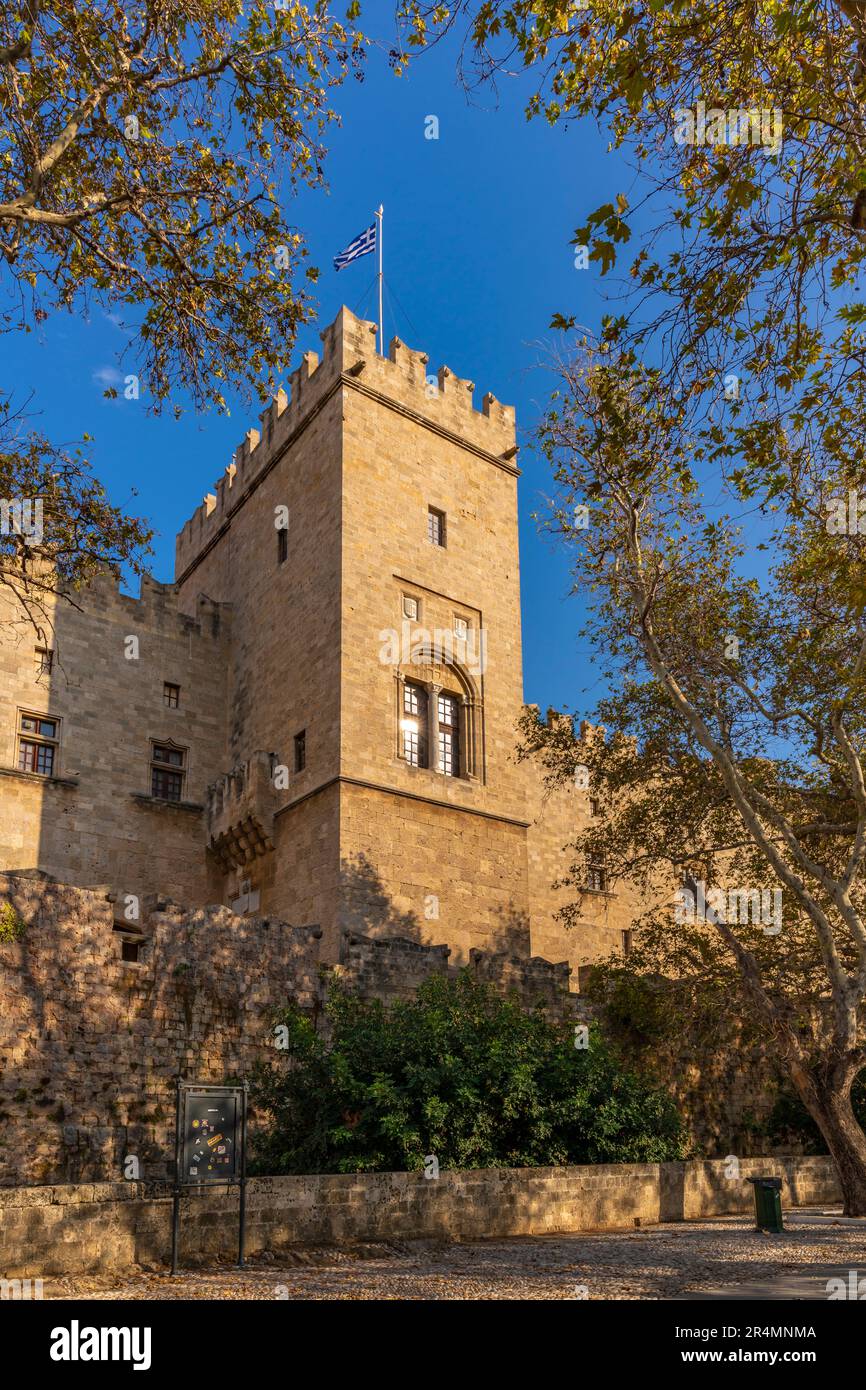 View of Palace of the Grand Master of the Knights, Old Rhodes Town ...