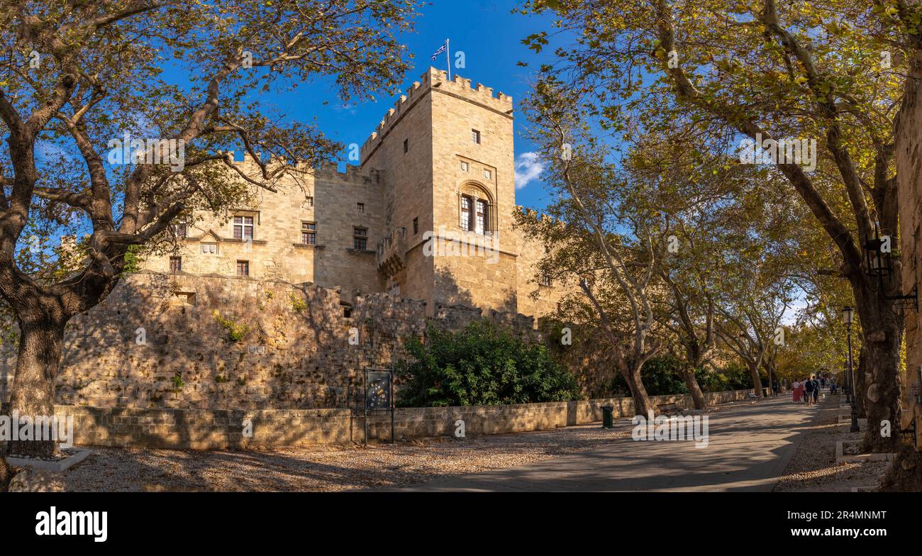 View of Palace of the Grand Master of the Knights, Old Rhodes Town ...