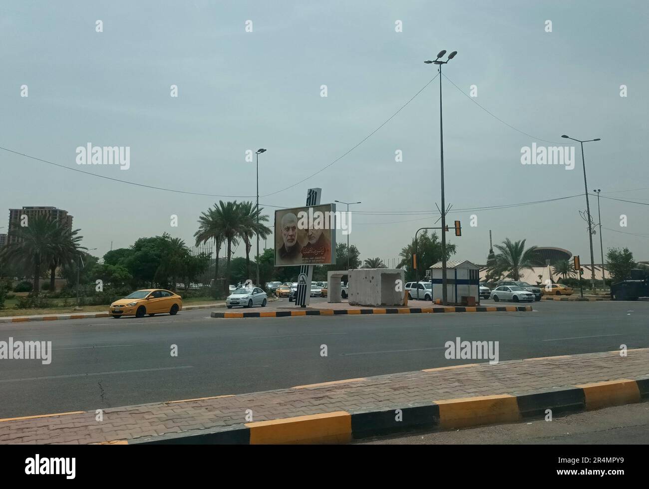Bagdad, Iraq. 25th May, 2023. A billboard with Iraqi commanders ...