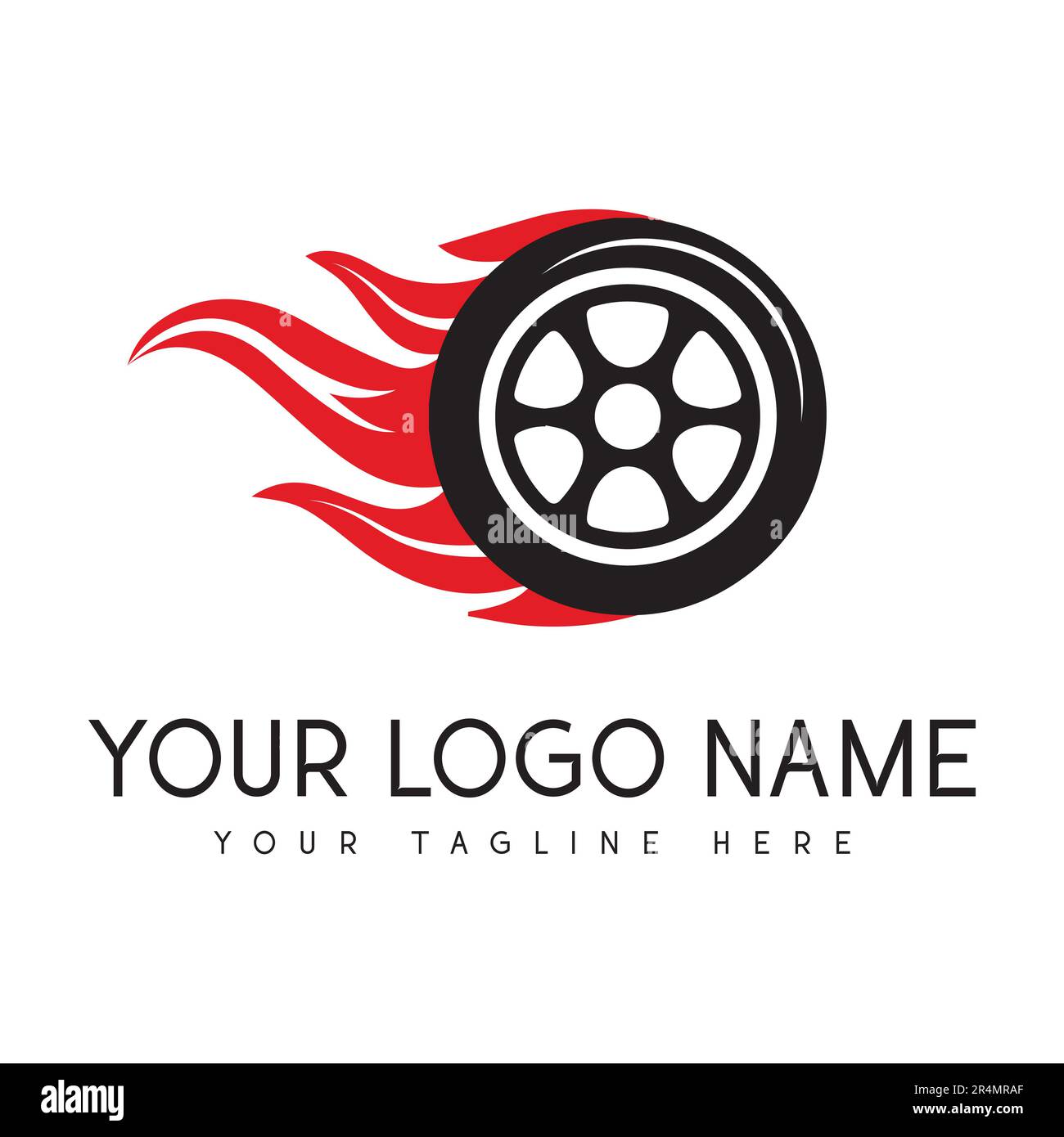 Tire on Fire Logo Design Tire Shop Logo Type Stock Vector Image & Art ...