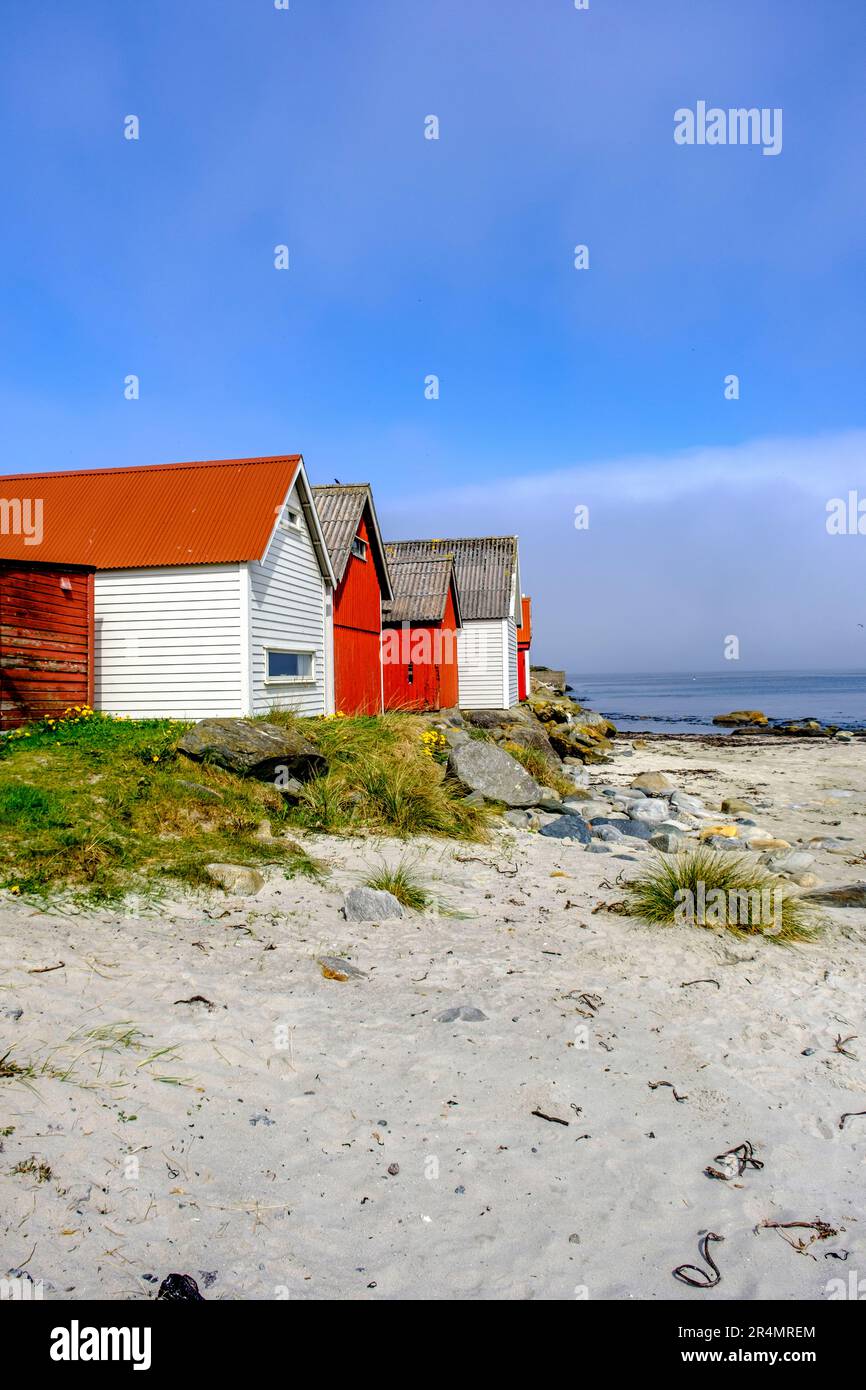 Olberg; Olbergstranden; Raege; Norway; May 20 2023, Row Or Line Of ...