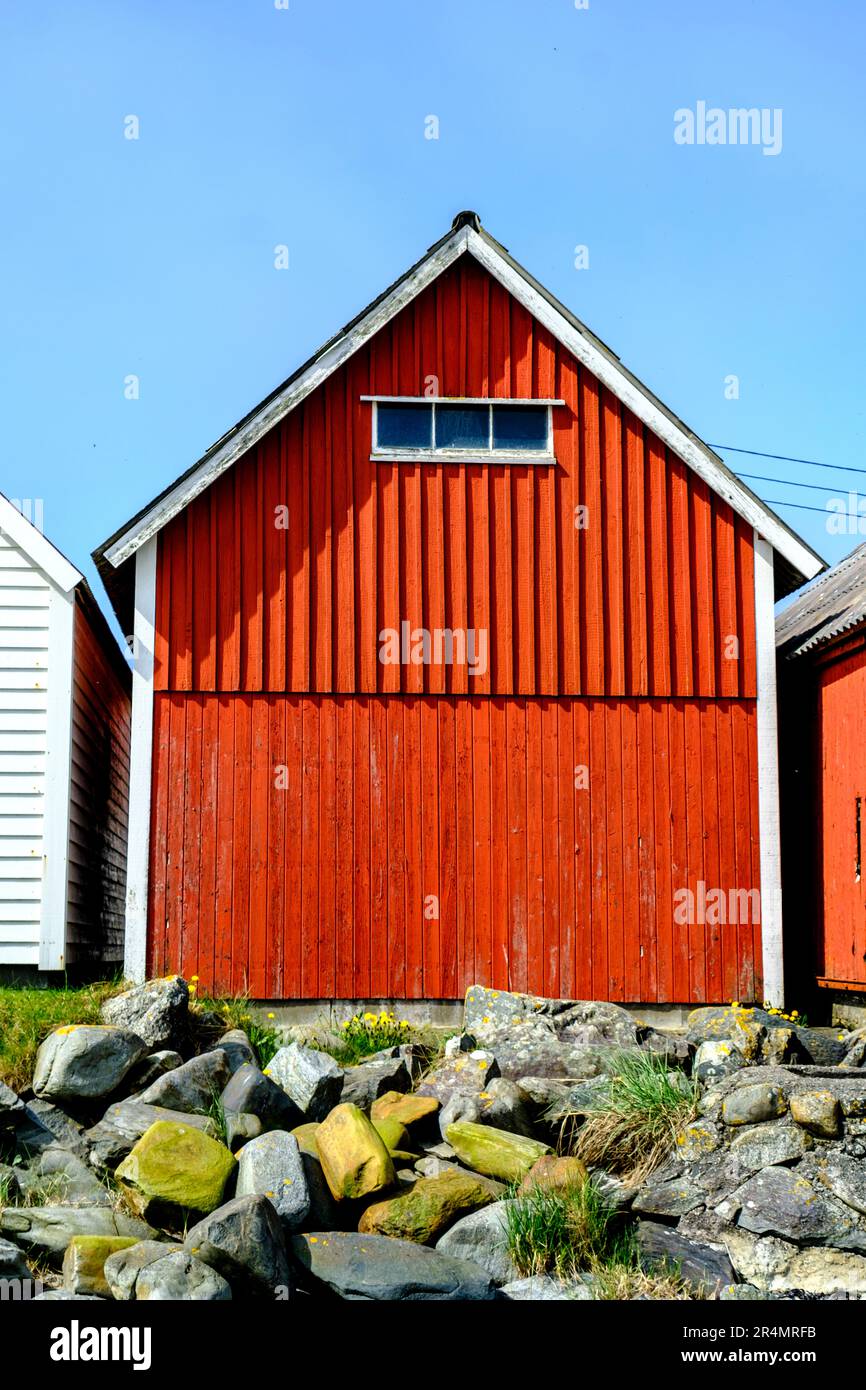 Olberg; Olbergstranden; Raege; Norway; May 20 2023, Row Or Line Of ...