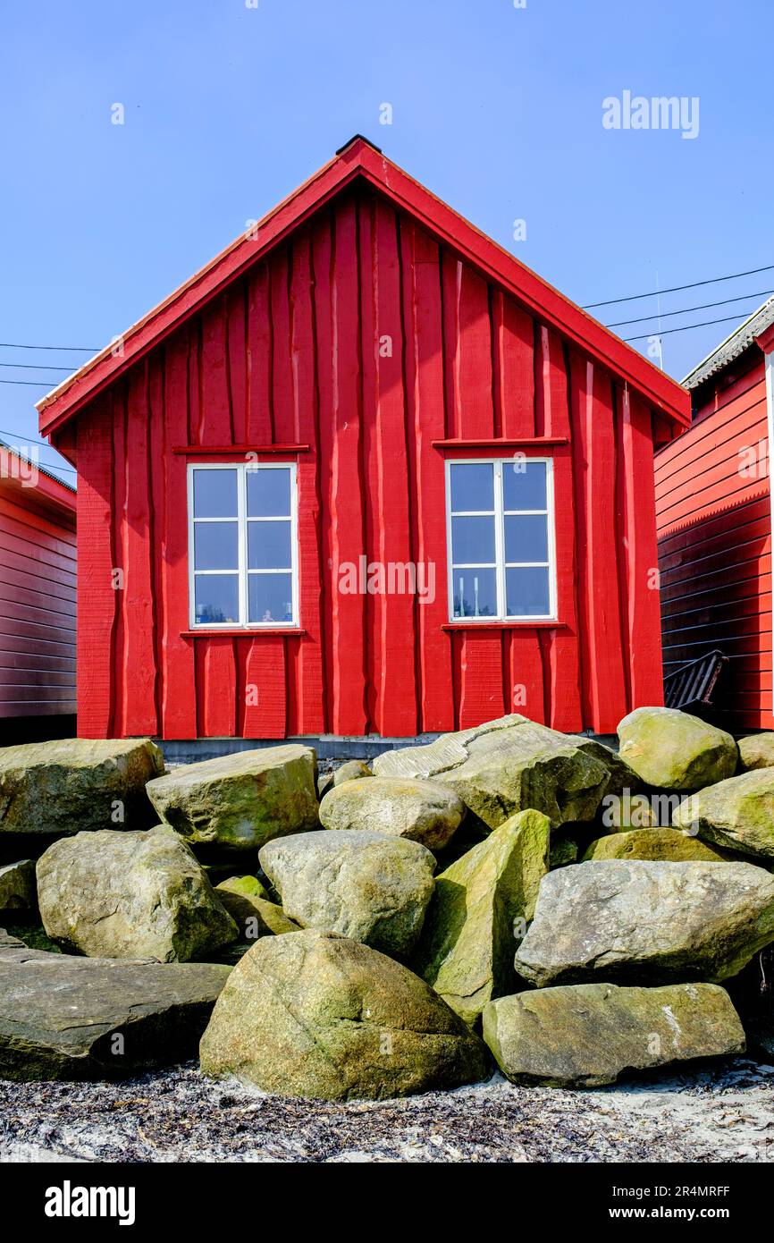 Olberg; Olbergstranden; Raege; Norway; May 20 2023, Row Or Line Of ...