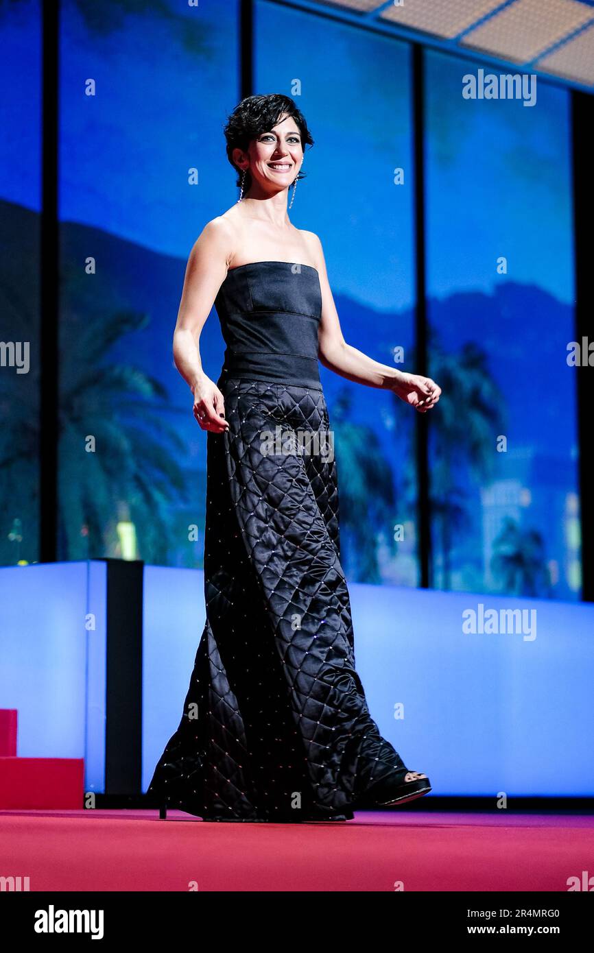 Zar Amir-Ebrahimi photographed during the Closing Ceremony for the 76th ...