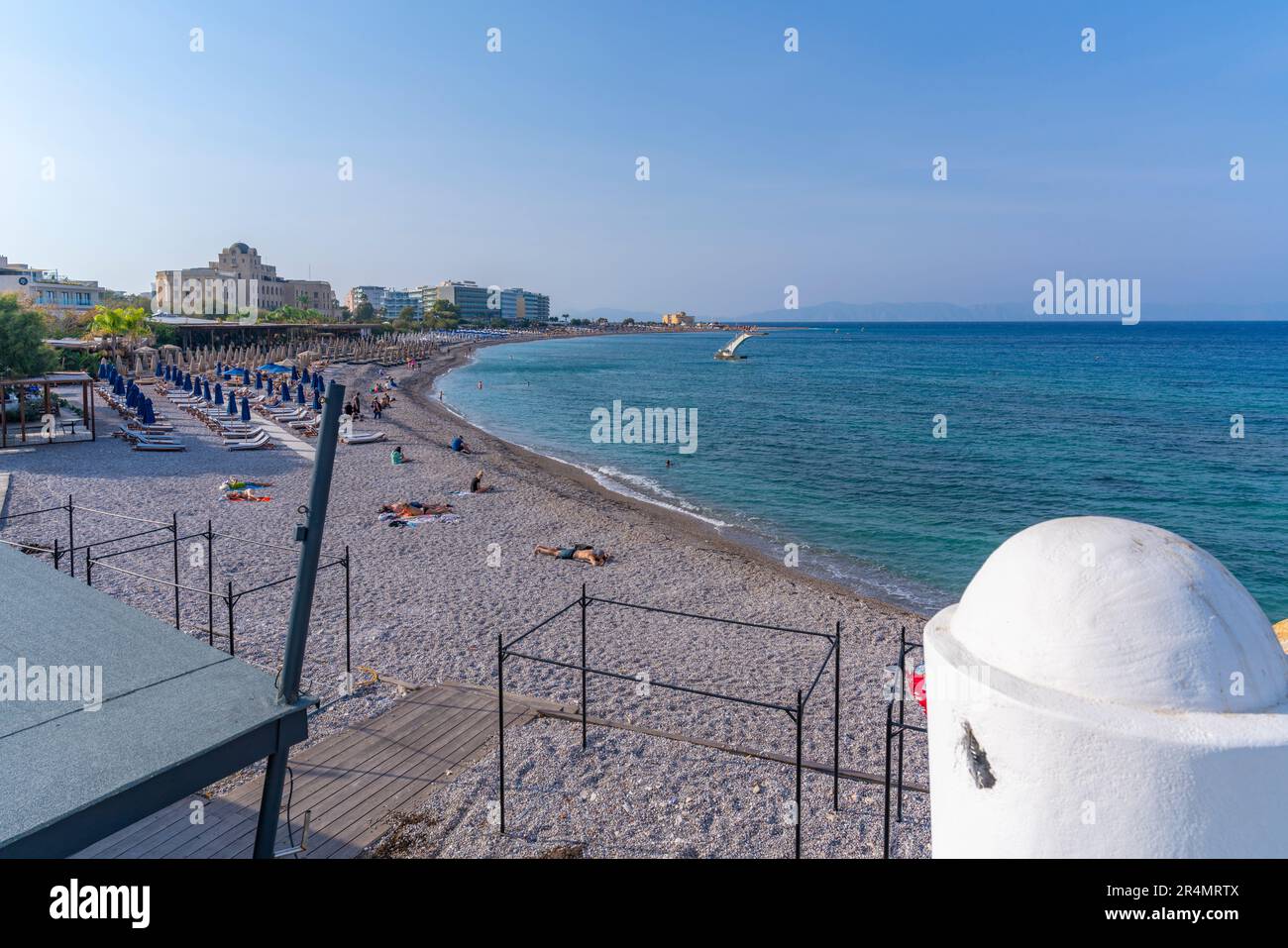 View of Elli Beach, Rhodes Town, UNESCO World Heritage Site, Rhodes ...