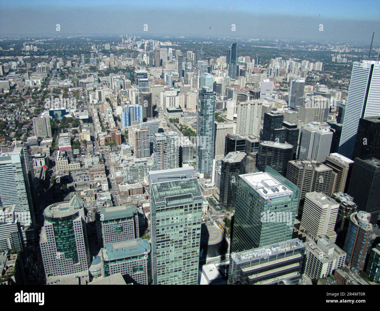 Spectacular view from CN Tower, Toronto. Ontario, Canada Stock Photo ...