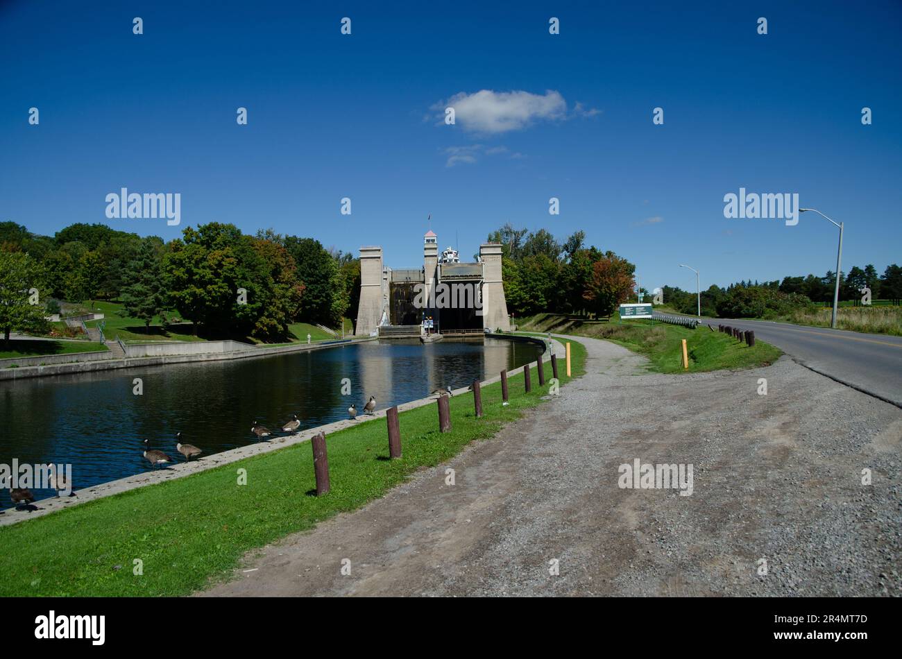 Trent-Severn Waterway, Peterborough boat Lift, Ontario. Canada Stock ...