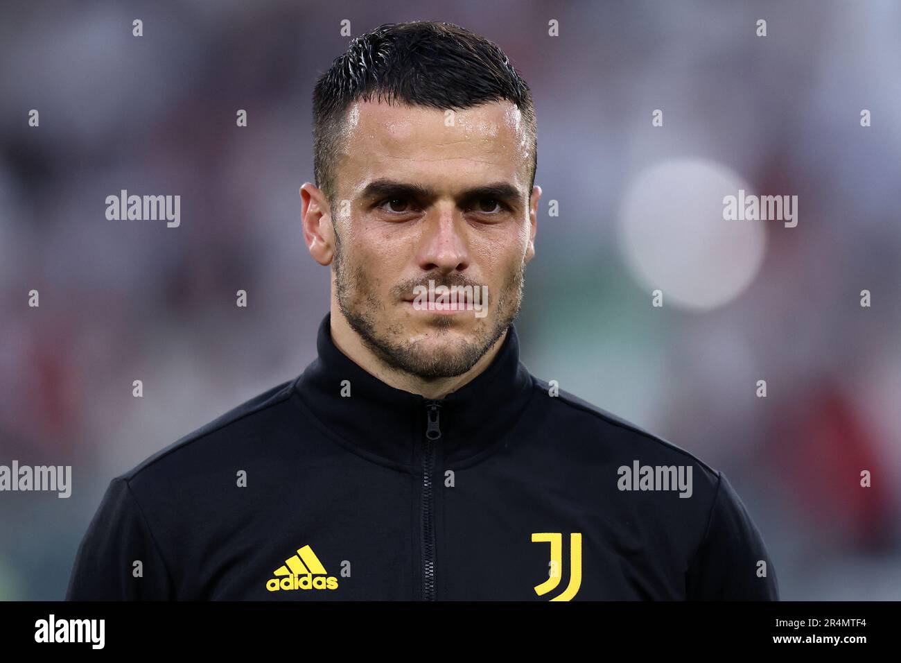 Torino, Italy. 28th May, 2023. Filip Kostic of Juventus Fc looks on ...