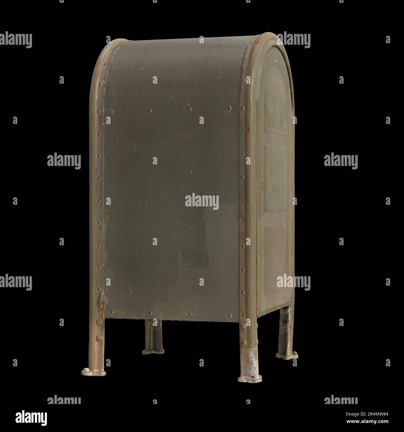 3d illustration of public mailbox isolated on white background Stock ...