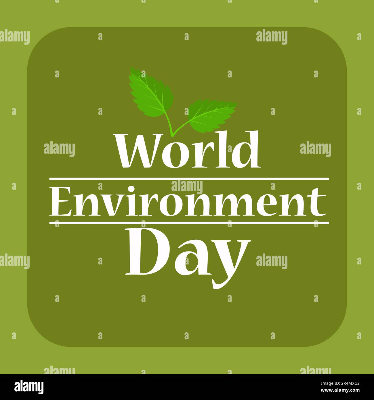 Vector illustration of a Background for World Environment Day Stock ...