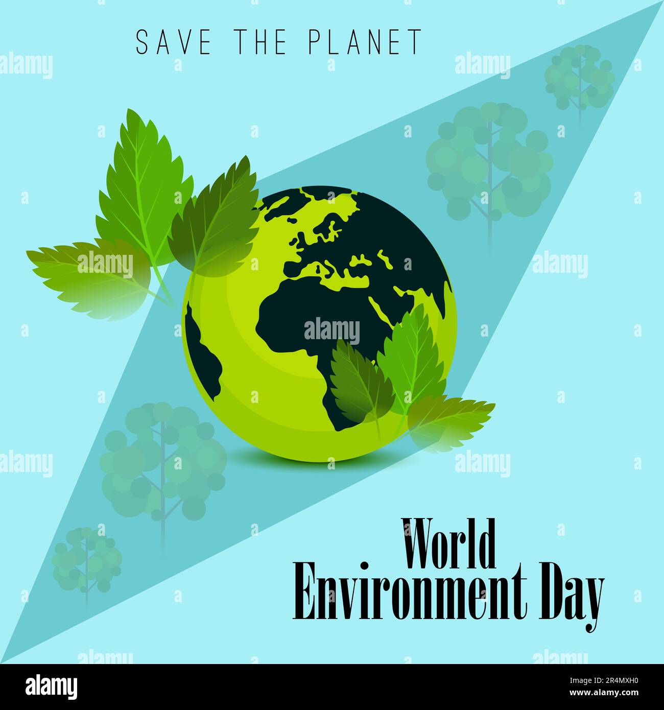 Vector illustration of a Background for World Environment Day Stock ...