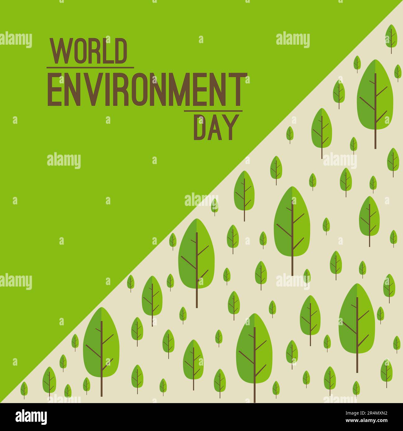 Vector illustration of a Background for World Environment Day Stock ...