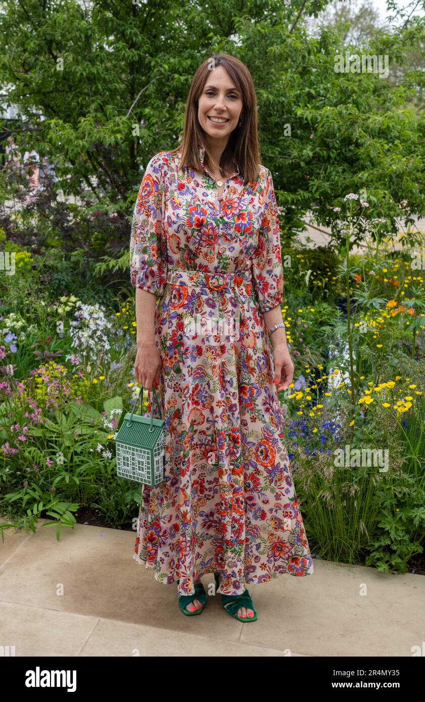 © Jeff Moore Alex Jones visits The RSPCA Garden at RHS Chelsea Flower ...
