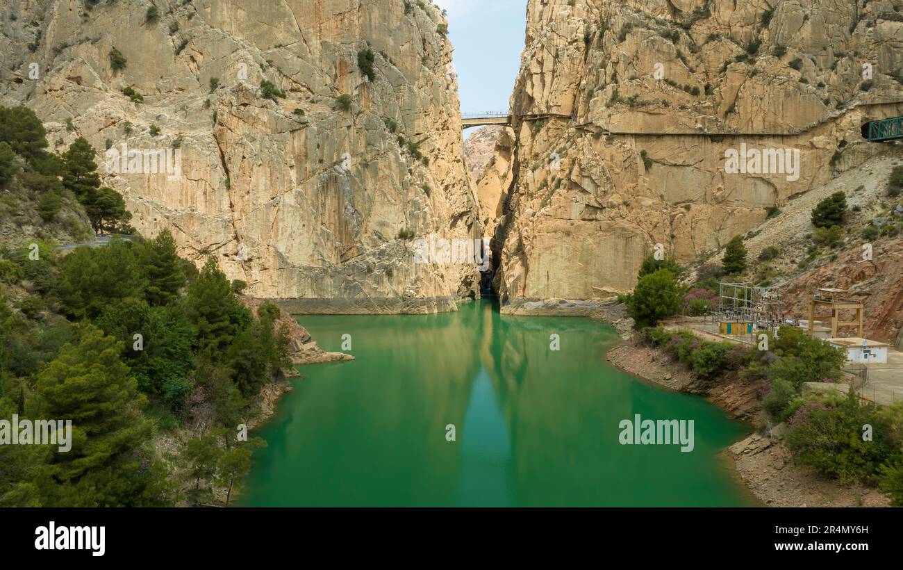 gorge of the Gaitanes, place where the king's road is located, Ardales ...