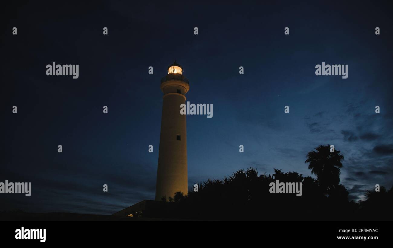 Beam of light from lighthouse tower Stock Photo - Alamy