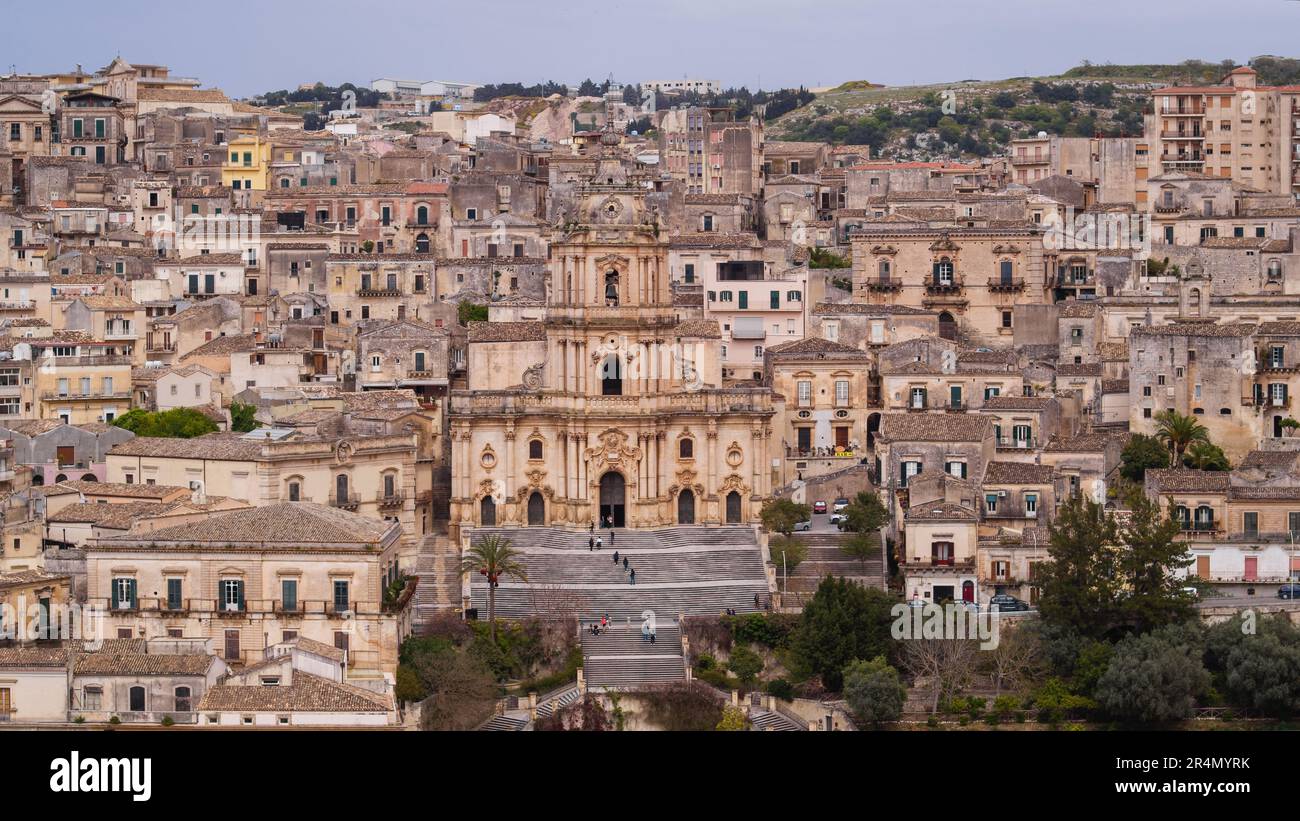 Modica City. Ancient Sicilian baroque city Stock Photo - Alamy