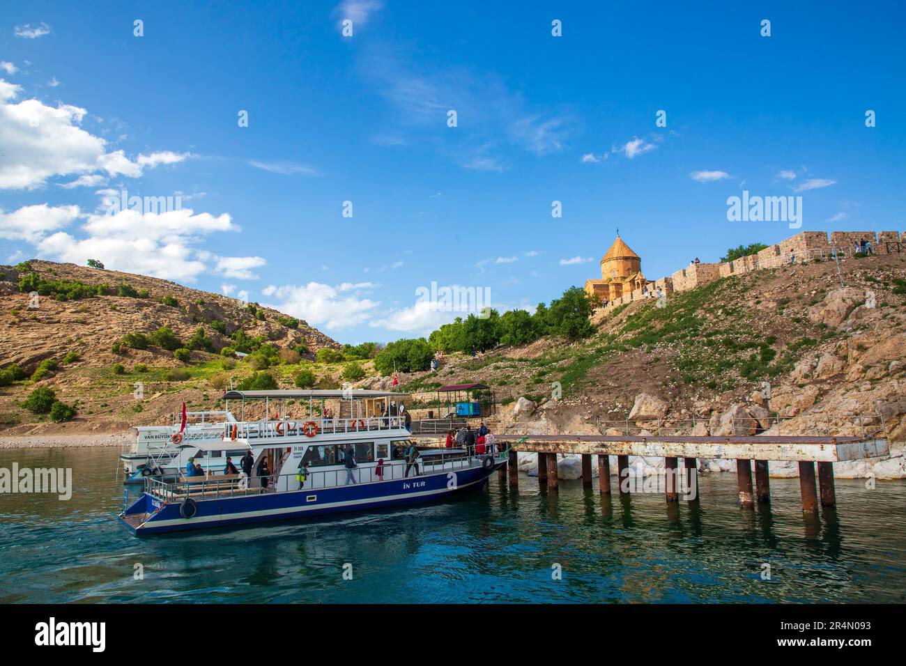 Van - Turkey, May 21, 2023, Akdamar Island in Van Lake. The Armenian ...