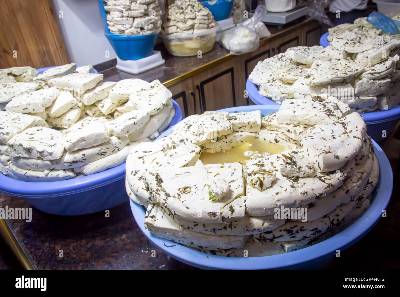 Turkish Herbed Cheese Stacked - Van Otlu Cheese in cheese bazaar ...