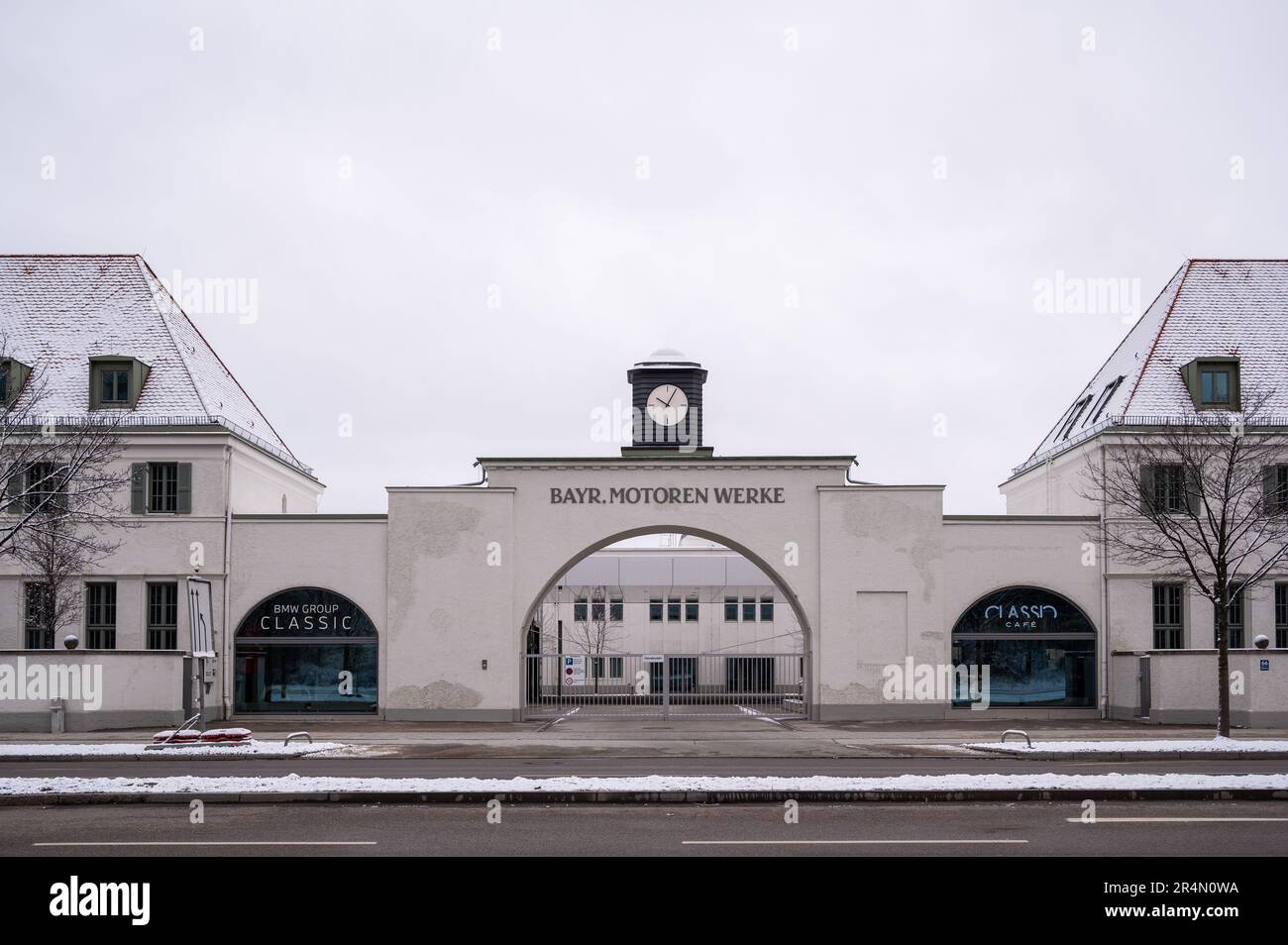 Munich, Germany - February 26. 2023: The historic gate building of the ...