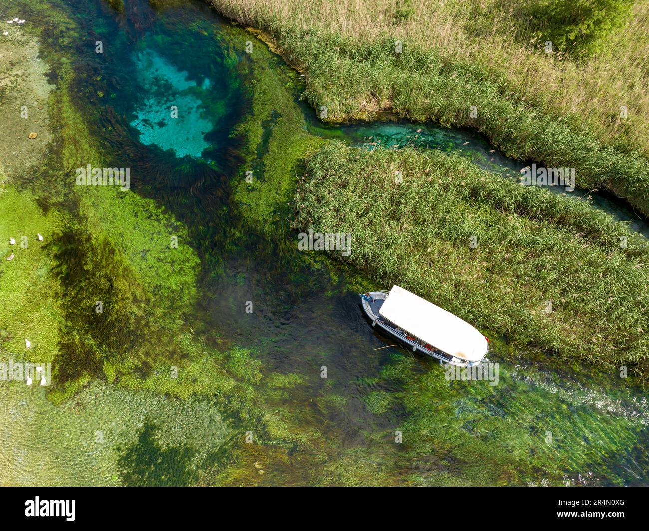 Turkey Akyaka Azmak River, Travel concept photo, landscape view from ...