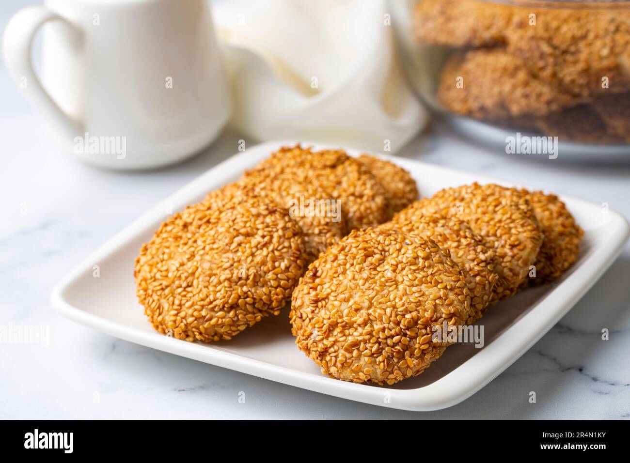 Ramadan sweets background. Cookies of El Fitr Islamic Feast. Egyptian ...