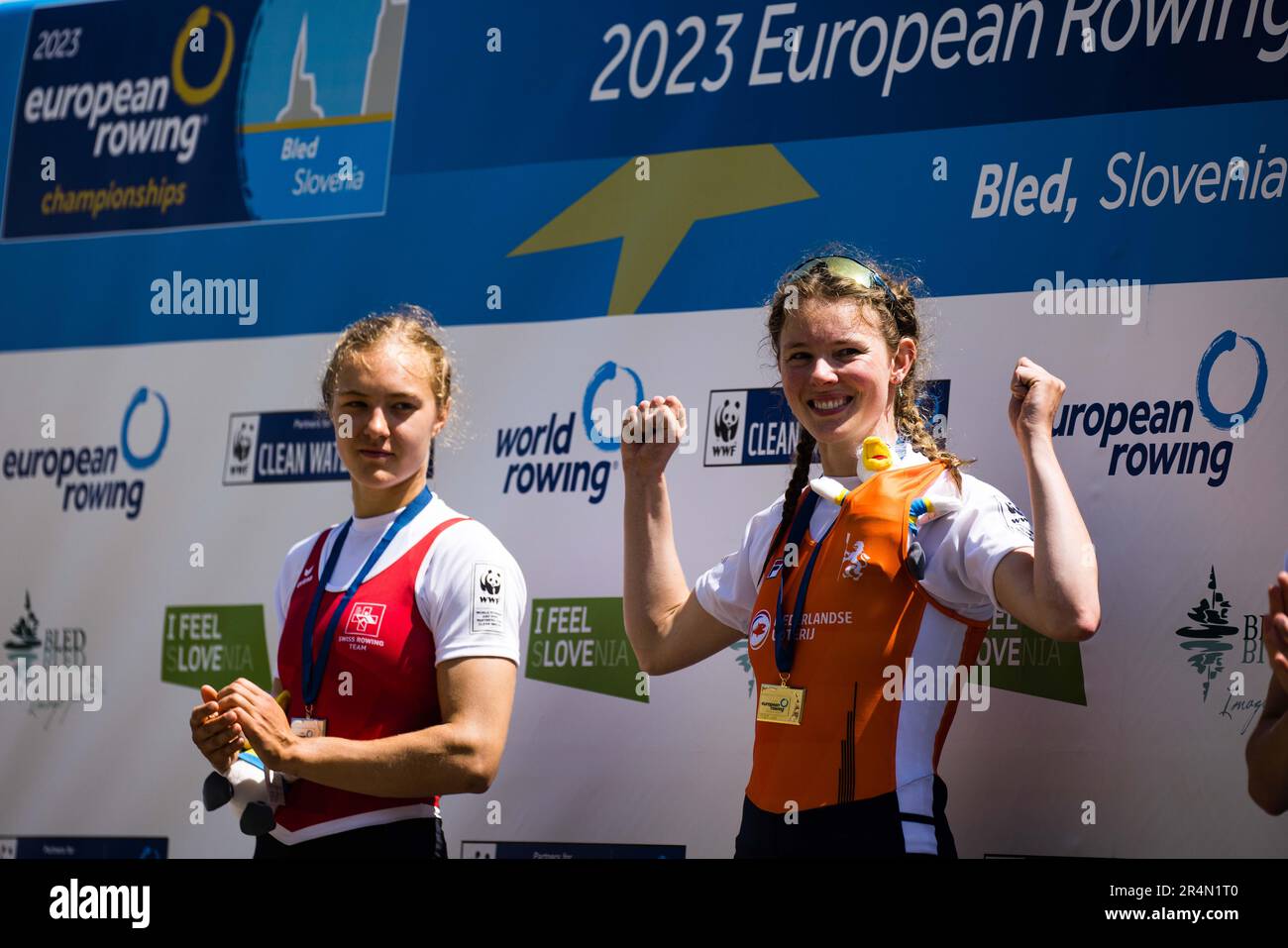 Bled, Slovenia. 28th May, 2023. BLED, SLOVENIA - MAY 28: Aurelia-Maxima ...