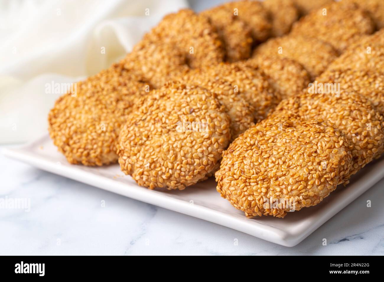 Ramadan sweets background. Cookies of El Fitr Islamic Feast. Egyptian ...