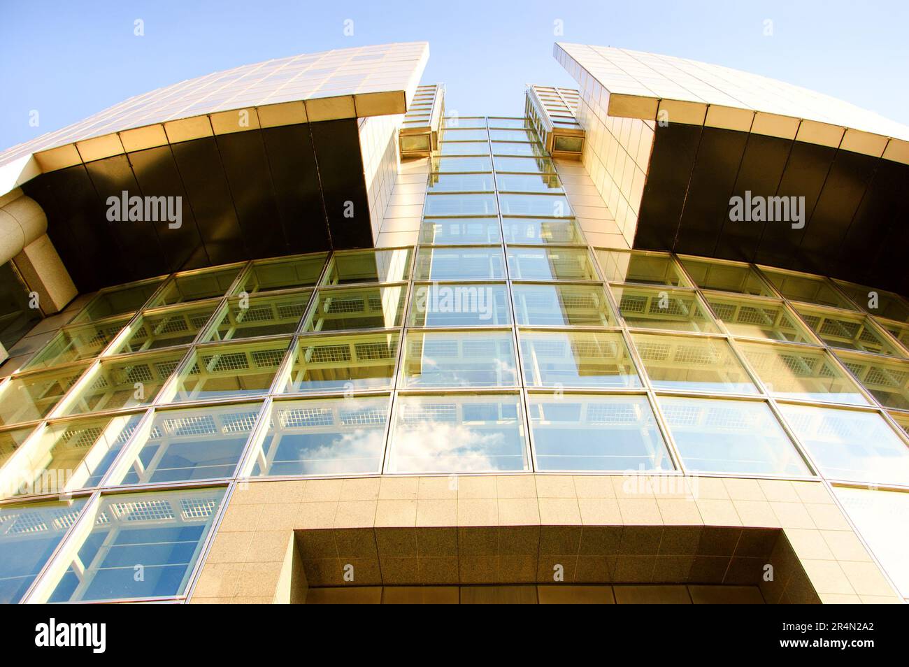 Opera Bastille building facade, a modern opera house located on the ...
