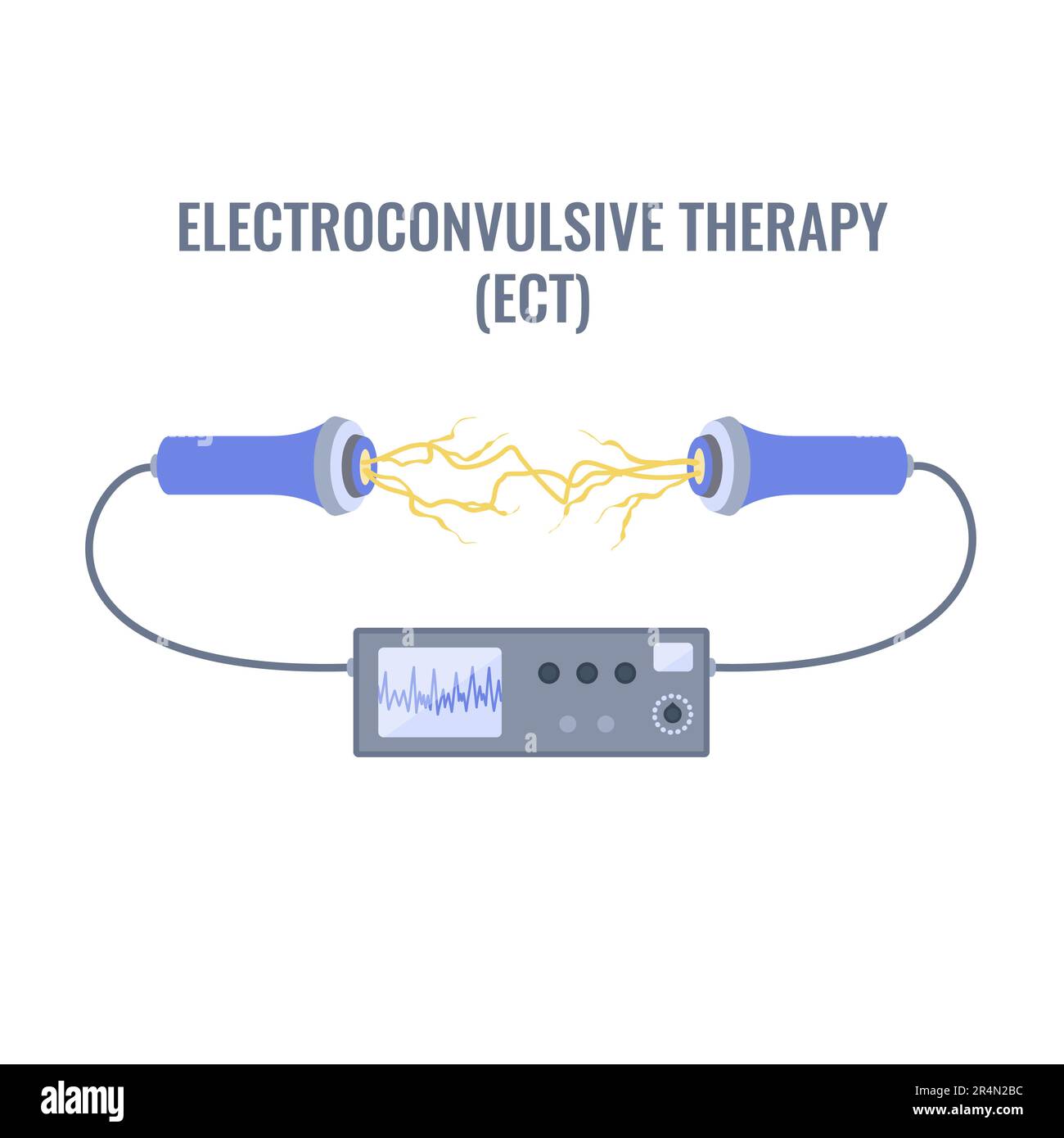 Ect Electroconvulsive Therapy For Severe Depression Treatment Stock Vector Image And Art Alamy