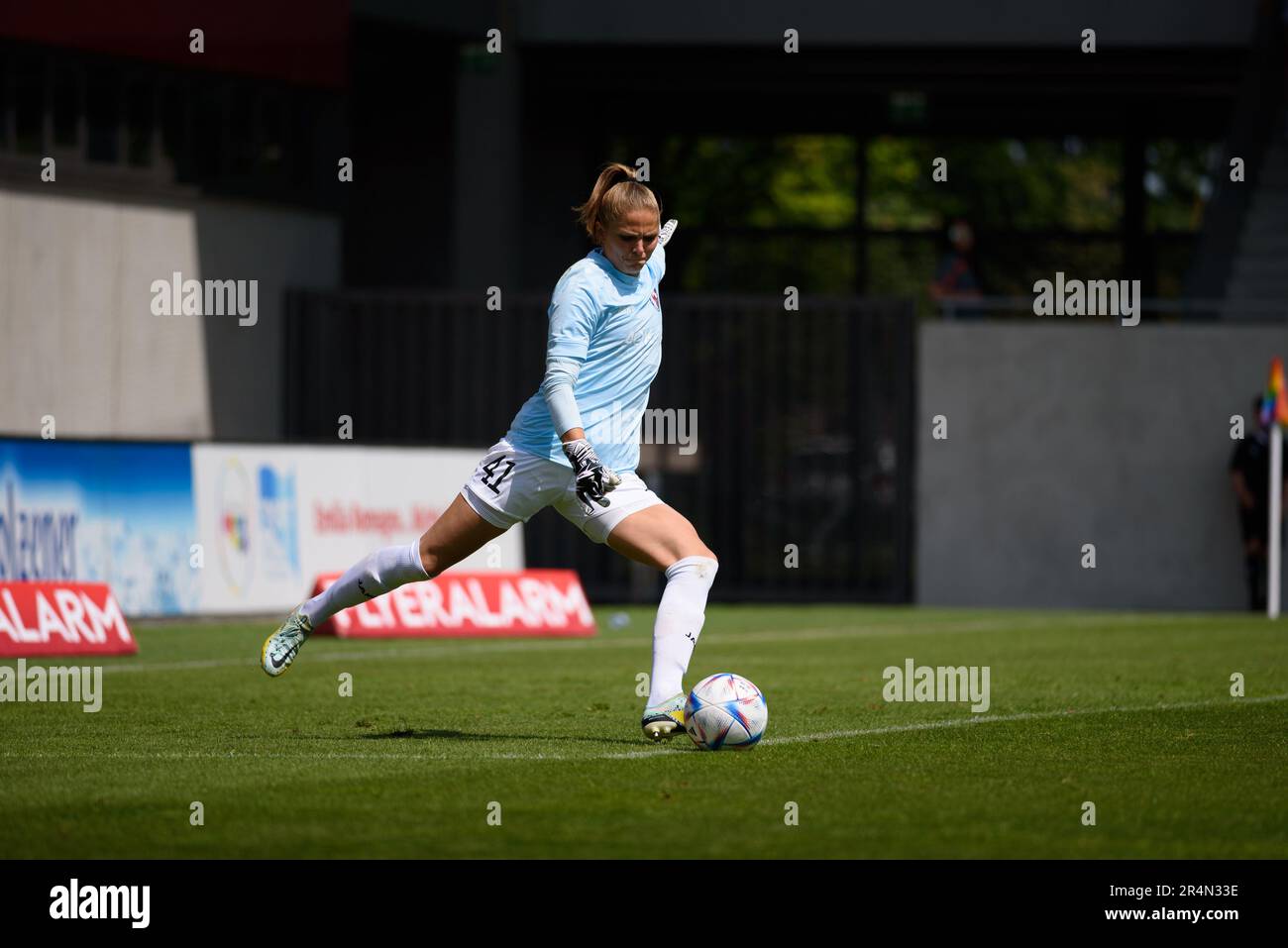 Munich, Germany. 28th May, 2023. Munich, Germany, May 28th 2023: Goalkeeper Anna Wellmann (41 ...