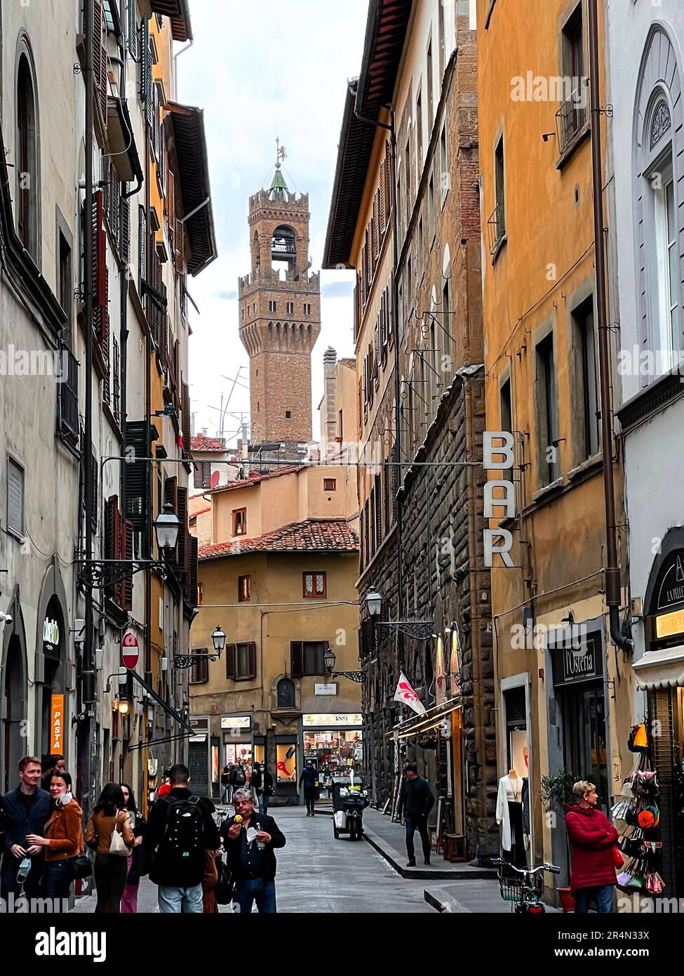 Florence, Italy - April 6, 2022: Palazzio Vecchio, the Old Palace at ...