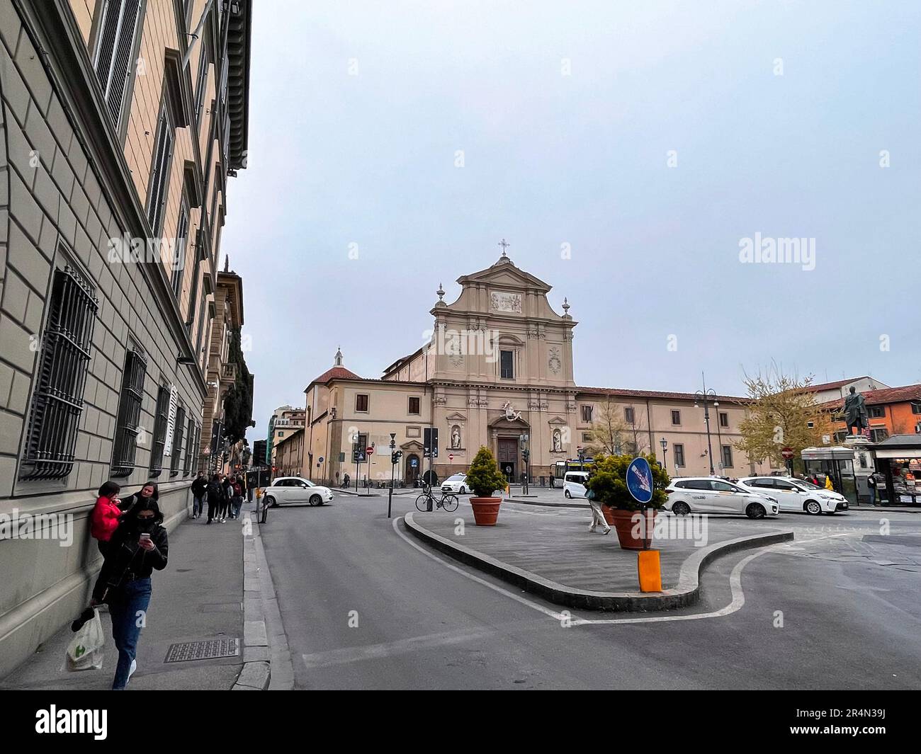 Florence, Italy - April 6, 2022: Piazza San Marco is a square in the ...
