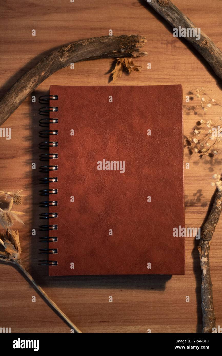 old school notebook cover Stock Photo - Alamy