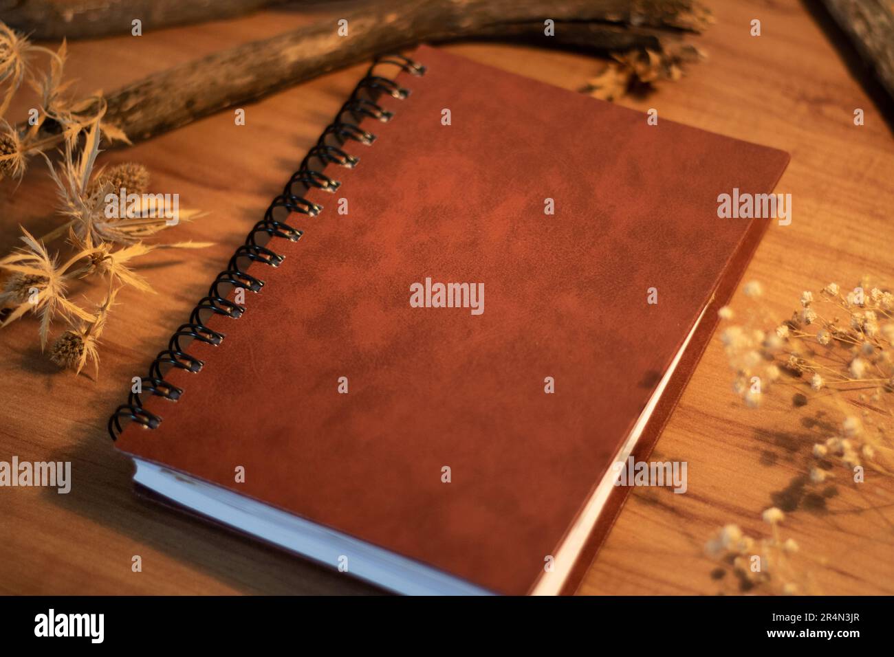 rustic journal cover design Stock Photo - Alamy