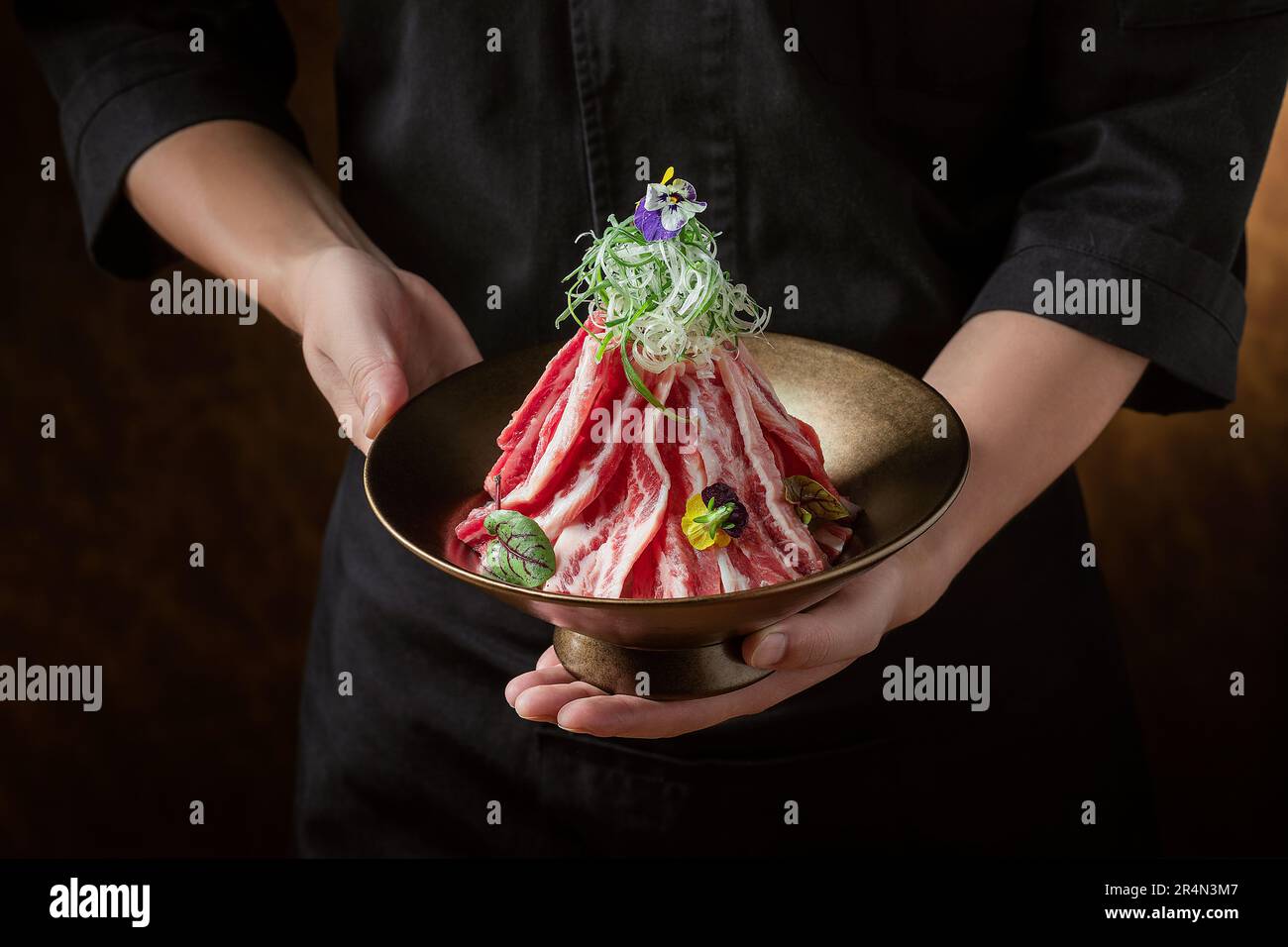 Raw Beef spare ribs for the Yakiniku, Sukiyaki, barbecue and Shabu.for ...