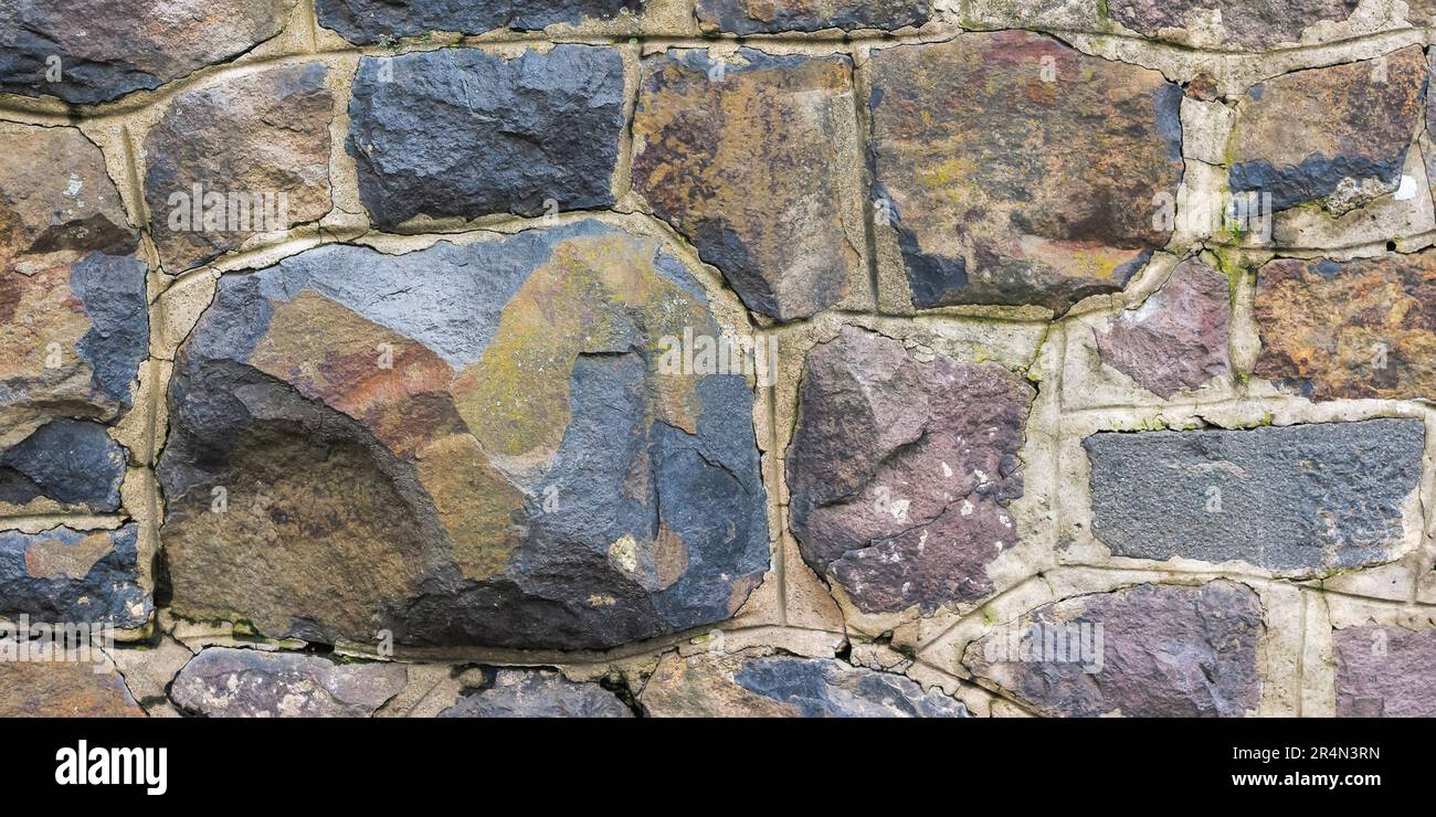 vintage stone masonry. boulders of a castle wall. ancient architectural ...