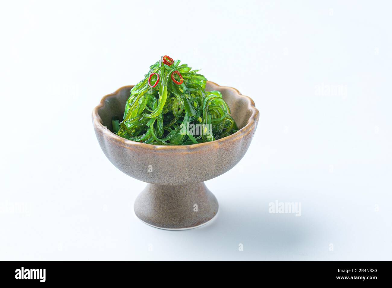 Traditional Japanese wakame salad with sesam seeds . Healthy and fresh ...