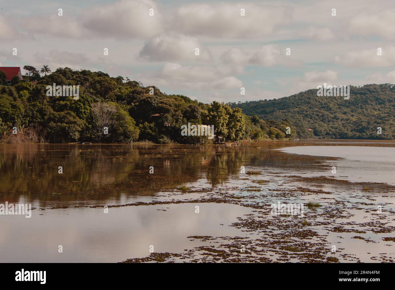 background lake landscape Stock Photo - Alamy