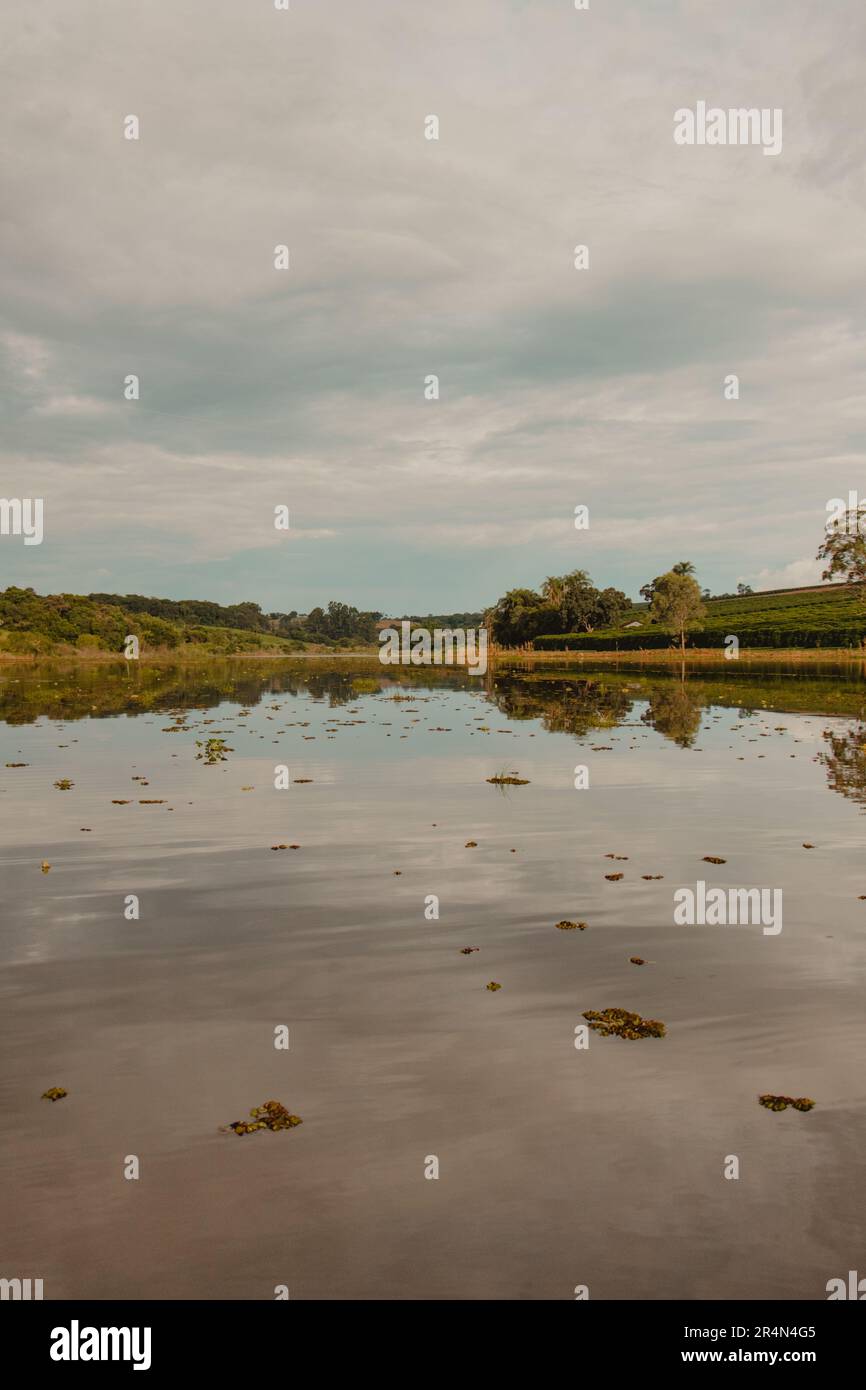 beautiful lagoon landscape Stock Photo - Alamy