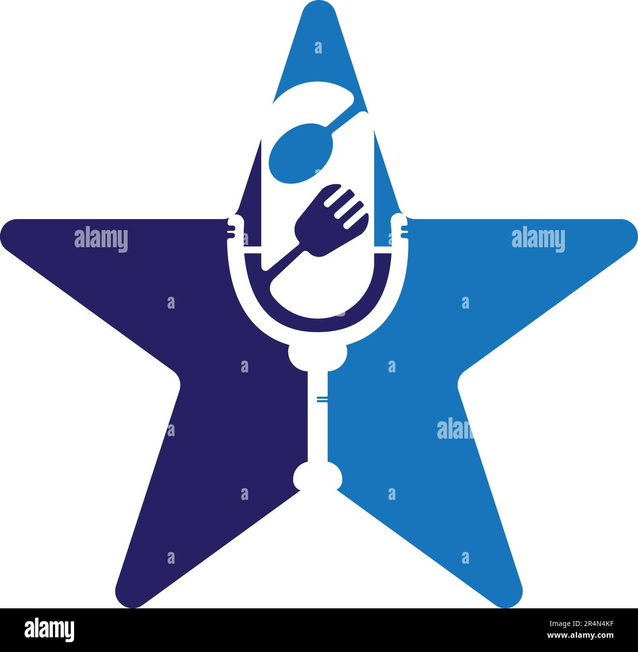 Podcast food logo icon designs vector. Food Podcast for sign, mascot or ...