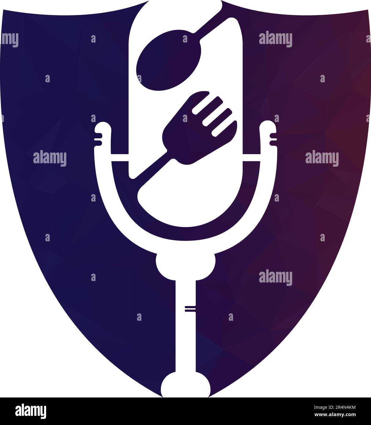 Podcast food logo icon designs vector. Food Podcast for sign, mascot or ...