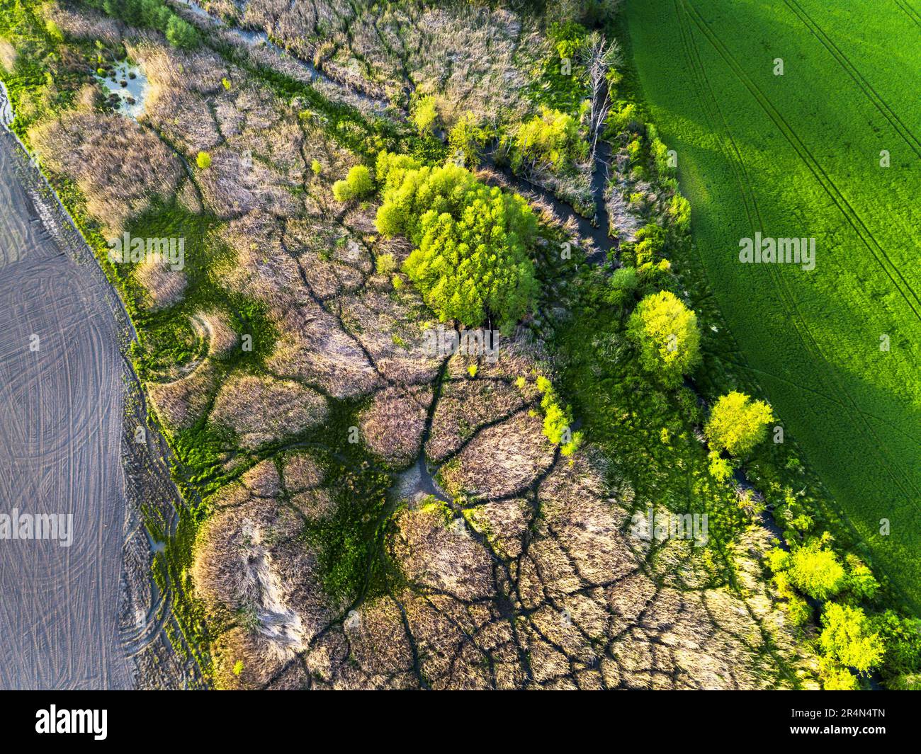 Birds eye view above winding hi-res stock photography and images - Alamy