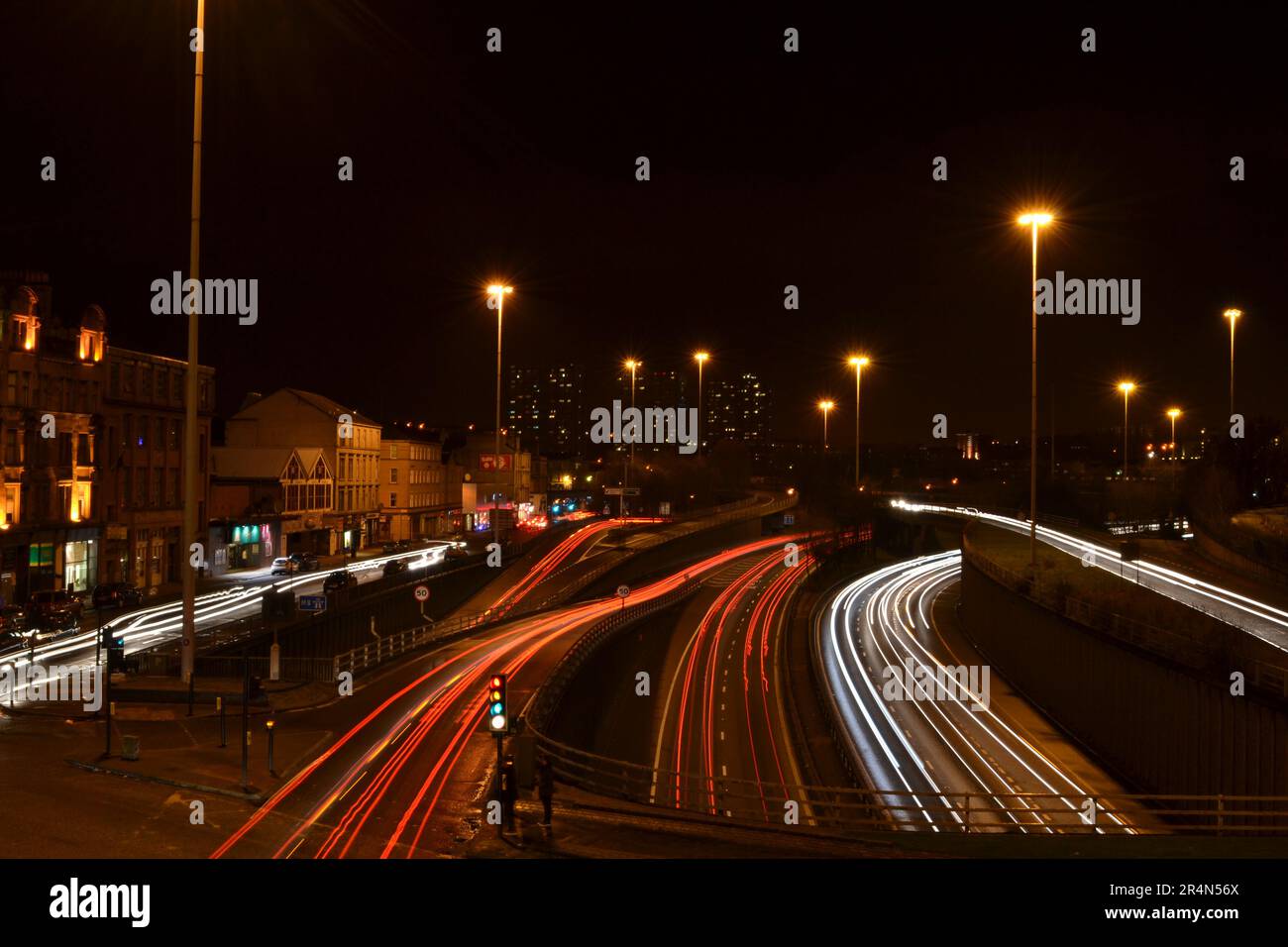 Motorway night time hi-res stock photography and images - Alamy