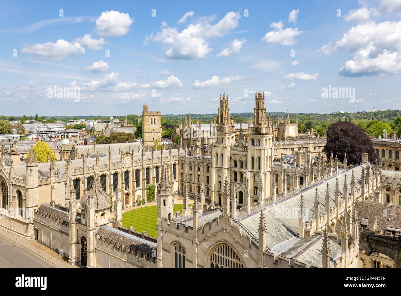 Aerial view taken from the University Church of St Mary the Virgin of ...