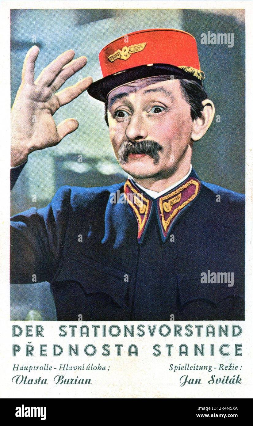 VLASTA BURIAN in PREDNOSTA STANICE / DER STATIONSVORSTAND / STATION ...